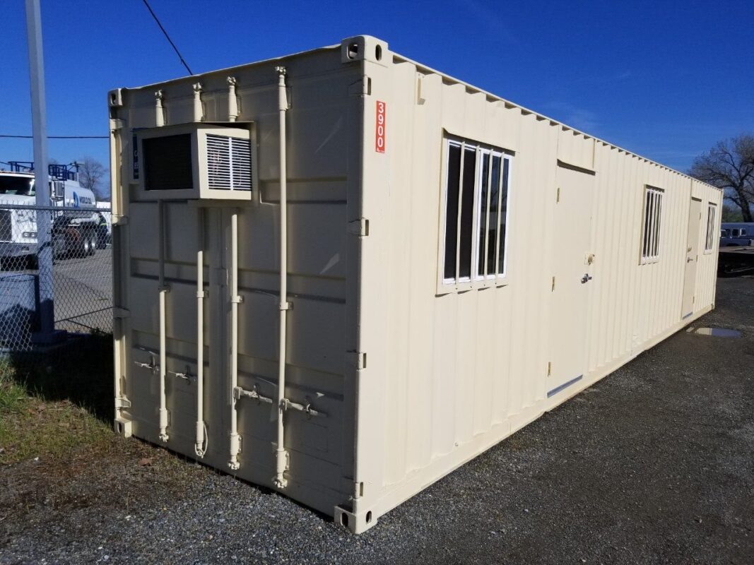 40FT OFFICE WITH 2 MAN DOOR CONTAINER – Swift Move Containers